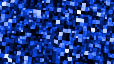 Animated background of blue pixels rotat... | Stock Video | Pond5