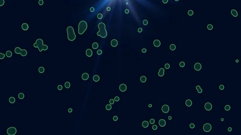 Animated Background of Cells, Liquid, Bu... | Stock Video | Pond5