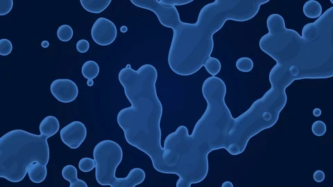 Animated Background of Cells, Liquid, Bu... | Stock Video | Pond5