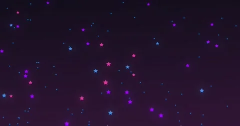Animated background of colorful stars tw... | Stock Video | Pond5