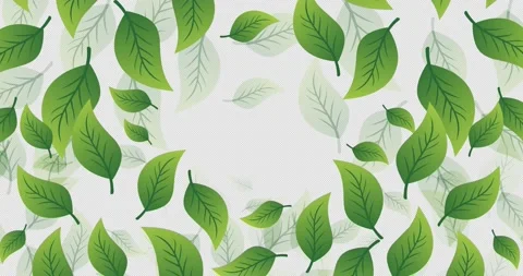 animated background of flying leaves fil... | Stock Video | Pond5