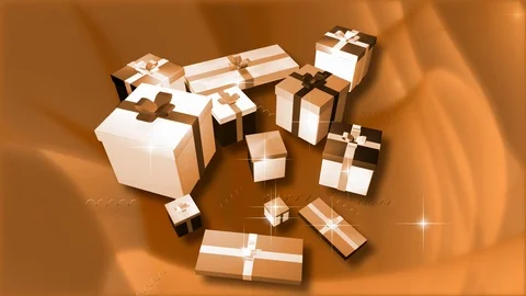 Animated Background Gift Boxes In Motion | Stock Video | Pond5