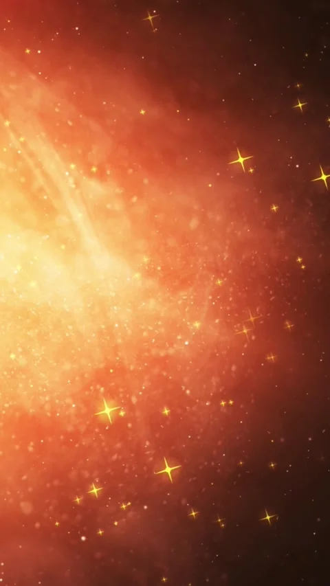 Animated background of glowing particles... | Stock Video | Pond5
