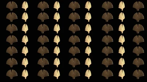 Animated background, gold 3D logo | Stock Video | Pond5