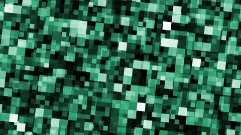 Animated background of green pixels rota... | Stock Video | Pond5