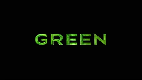 Animated Background Green Text Template | Stock Video | Pond5
