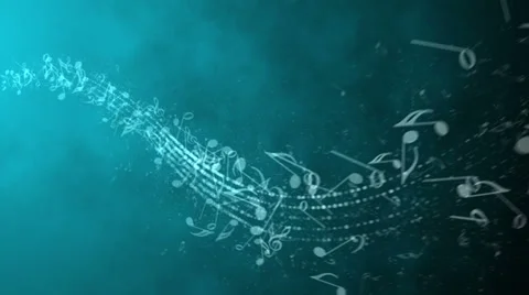 Animated Background With Musical Notes Stock Footage ~ Royalty Free ...