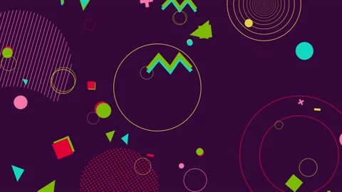 Animated background in retro style | Stock Video | Pond5