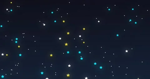 Animated background of stars twinkling i... | Stock Video | Pond5