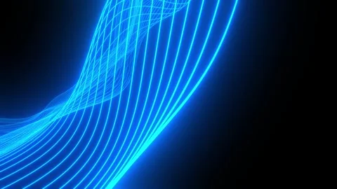 Animated background of wavy lines | Stock Video | Pond5