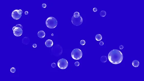 Animated background of white bubbles on ... | Stock Video | Pond5