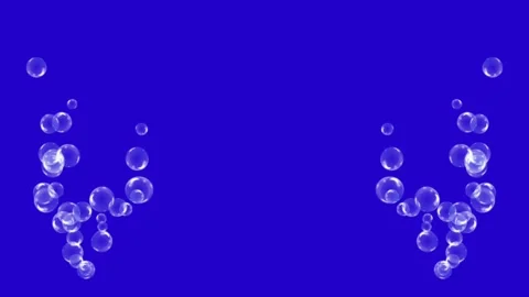 Animated background of white bubbles on ... | Stock Video | Pond5