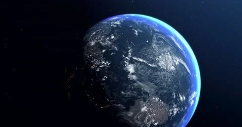 Animated Backgrounds of earth rotating o... | Stock Video | Pond5