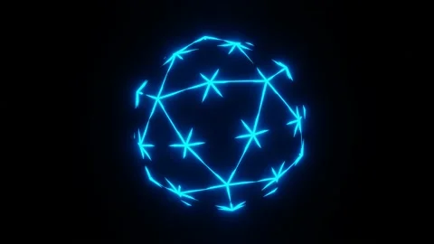 Animated ball rotates in a loop 3D abstr... | Stock Video | Pond5