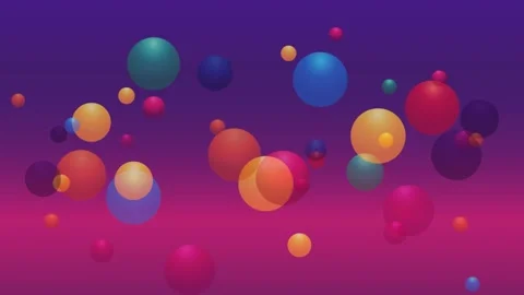 Animated balloons falling and floating. ... | Stock Video | Pond5