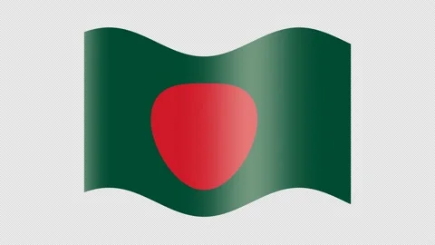 Animated bangladesh flag. Bangladeshi fl... | Stock Video | Pond5