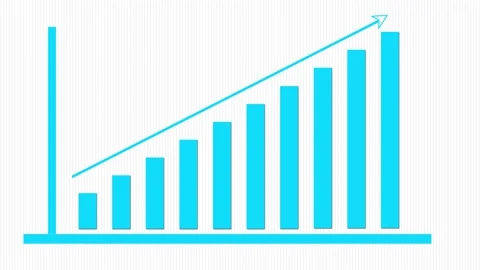 Animated Bar chart. Bar chart for growin... | Stock Video | Pond5