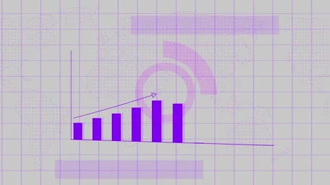 Animated bar graphs clean elegant white ... | Stock Video | Pond5