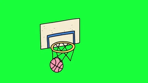 Animated basketball icon background, log... | Stock Video | Pond5