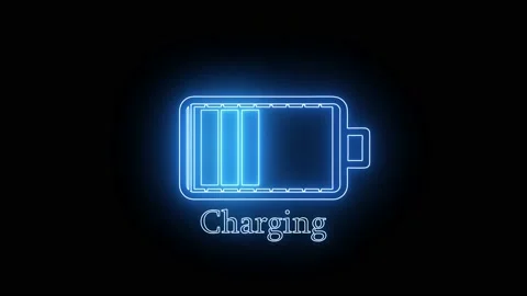 Animated battery charging showing proces... | Stock Video | Pond5