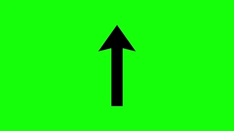 Animated black arrow pointing upward ani... | Stock Video | Pond5