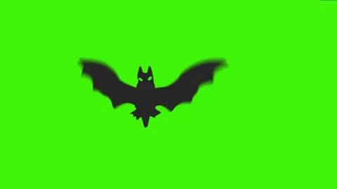 An animated black bat flies out from the... | Stock Video | Pond5