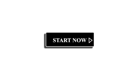 Animated black start now button with arr... | Stock Video | Pond5