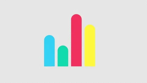 Animated blank bar graph UI element | Stock Video | Pond5