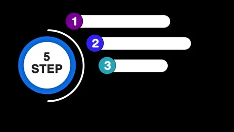 Animated blank step infographic modern d... | Stock Video | Pond5