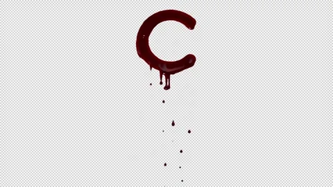 Animated Blood Dripping Alphabet Letters... | Stock Video | Pond5