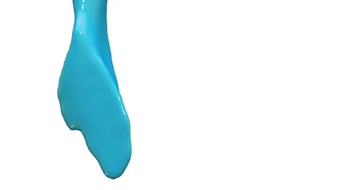 Animated blue car paint pouring and fill... | Stock Video | Pond5