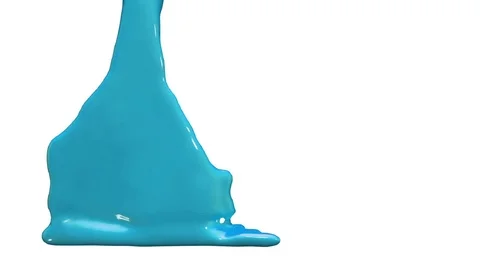 Animated blue car paint pouring and fill... | Stock Video | Pond5