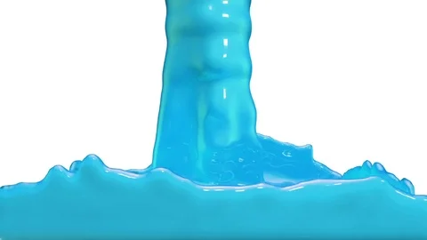 Animated blue car paint pouring and fill... | Stock Video | Pond5