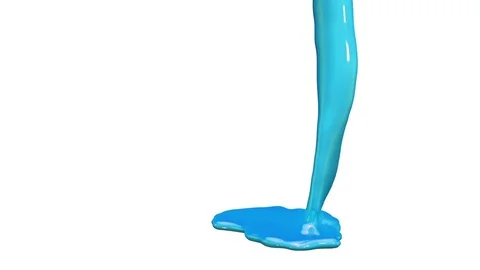 Animated blue car paint pouring and fill... | Stock Video | Pond5