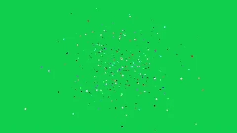 Animated blue confetti on green screen b... | Stock Video | Pond5