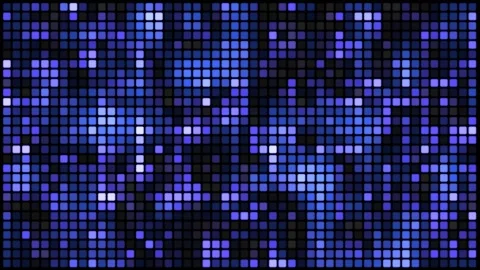 Animated blue Digital Square looped tech... | Stock Video | Pond5