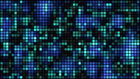 Animated blue Digital Square looped tech... | Stock Video | Pond5
