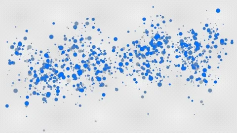 Animated blue explosion confetti on Alph... | Stock Video | Pond5