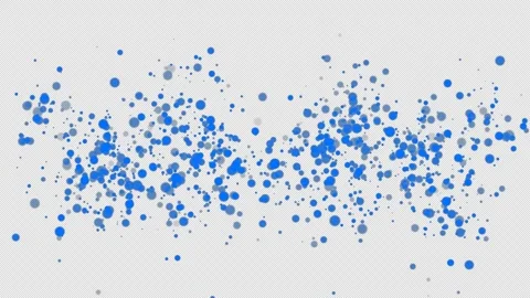 Animated blue explosion confetti on Alph... | Stock Video | Pond5