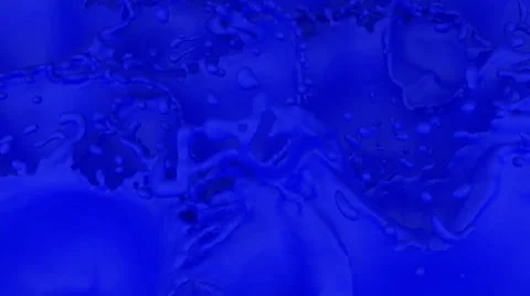 Animated blue paint droplets | Stock Video | Pond5