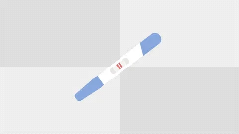 Animated blue pregnancy test | Stock Video | Pond5