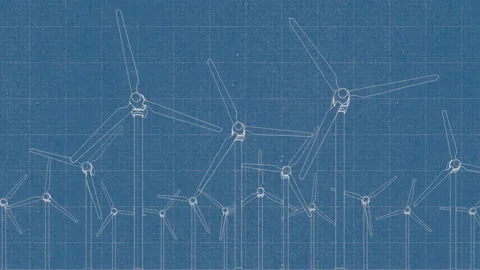An animated blueprint showcasing multipl... | Stock Video | Pond5