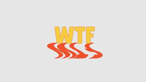Animated bold slang WTF with dynamic dis... | Stock Video | Pond5