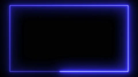 Animated borders frame blue color glowin... | Stock Video | Pond5