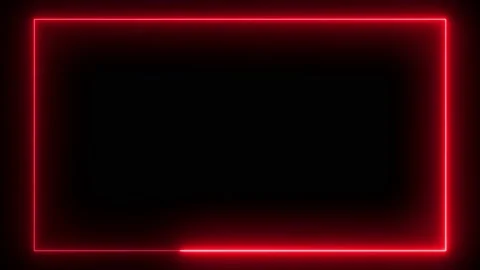 Animated borders frame red color glowing... | Stock Video | Pond5
