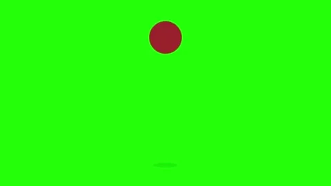 Animated Bouncing Ball 2D Motion Green S... | Stock Video | Pond5