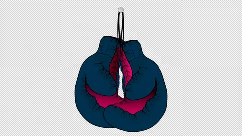 Animated boxing gloves on a blank backgr... | Stock Video | Pond5
