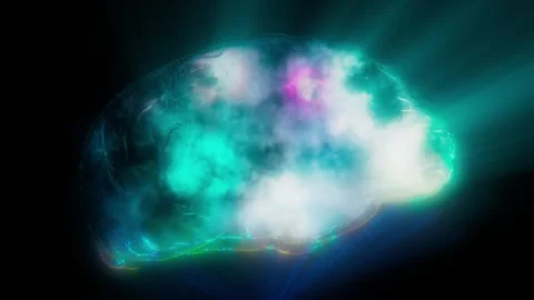 Animated Brain Activity, visualized diff... | Stock Video | Pond5