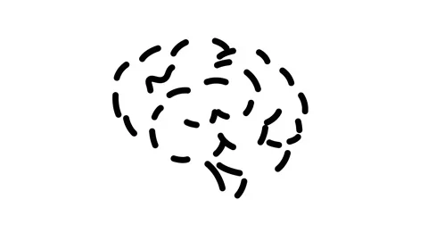 Animated Brain icon on white background.... | Stock Video | Pond5