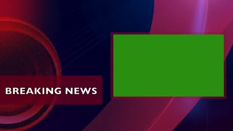 Animated Breaking news template with gre... | Stock Video | Pond5